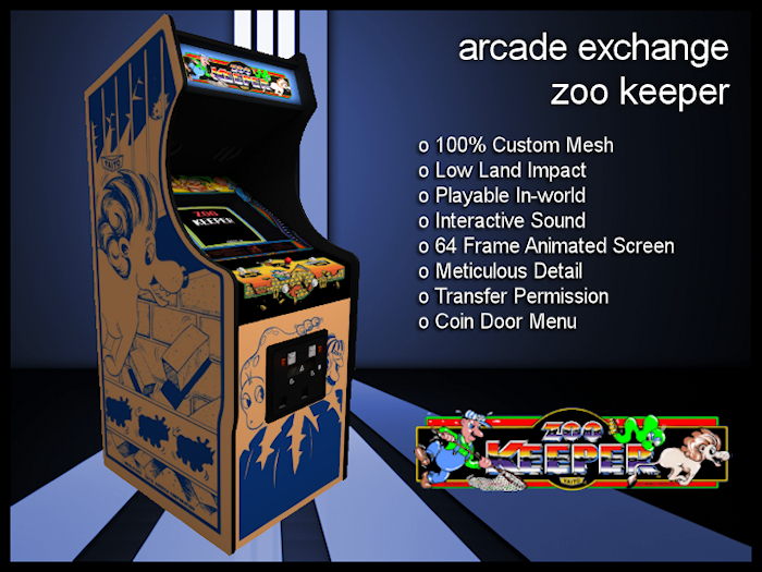 Second Life Marketplace - [AMG] Arcade Exchange - Zoo Keeper